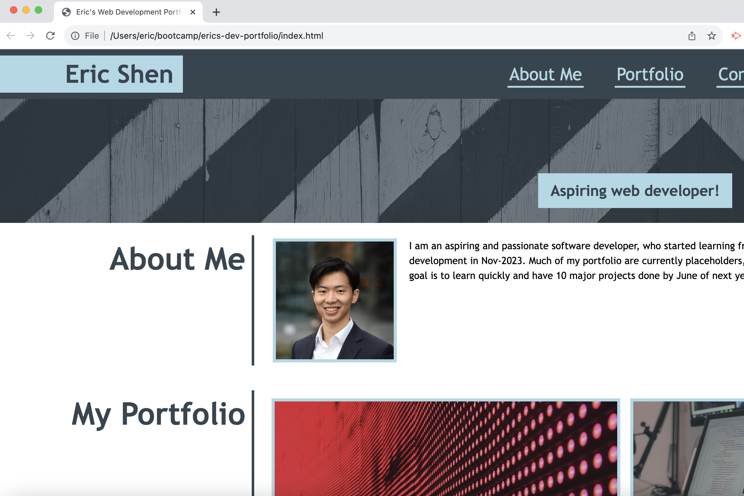 Eric's Web-Dev Portfolio